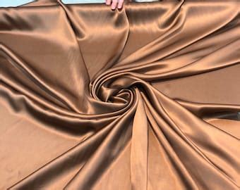Silk Charmouse 54 Wide Beautiful Bronze Color Silk Charmouse Fabric