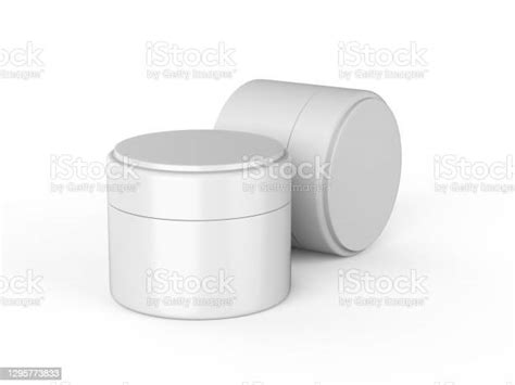 고립 된 흰색 배경에 화장품 크림 항아리 모형 템플릿 디자인 프리젠 테이션 준비 3d 일러스트 검은색에 대한 스톡 사진 및 기타