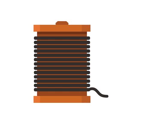 Wire Coil Construction Premium Vector