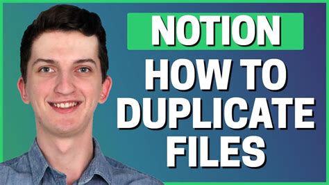 How To Duplicate In Notion Youtube