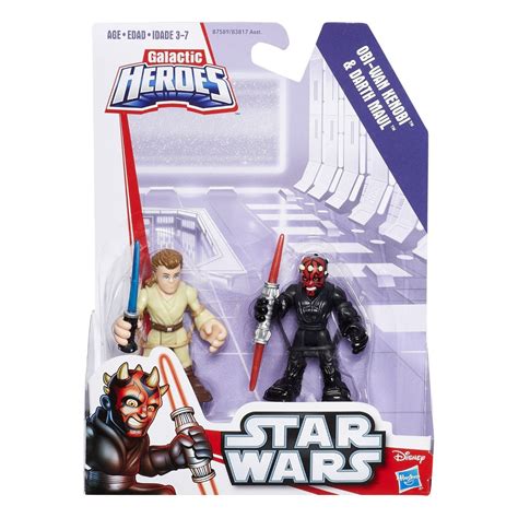 Playskool Heroes Star Wars Galactic Heroes Obi Wan Kenobi And Darth Maul Obi Wan Kenobi