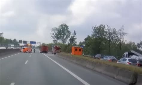 Sperrung A3 noch bis mindesten 22 Uhr Fahrer schwer verletzt über