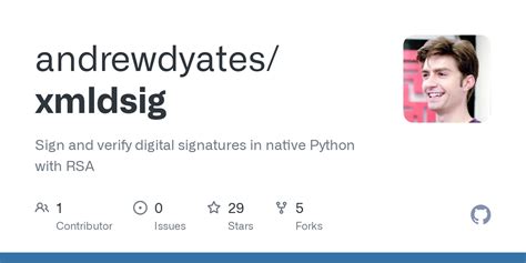 Github Andrewdyatesxmldsig Sign And Verify Digital Signatures In Native Python With Rsa