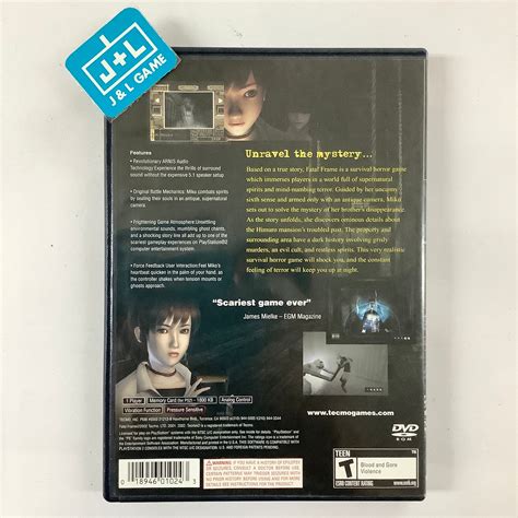 Fatal Frame Ps2 Playstation 2 Pre Owned Jandl Game