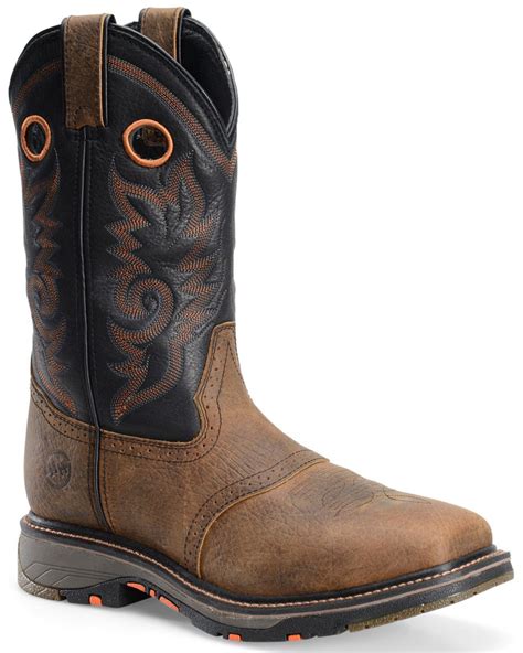 Double H Mens Saddle Composite Toe Western Work Boots Boot Barn