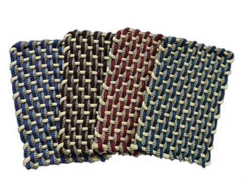 Green And Light Yellow Pp Floor Mat Shape Rectangle Size 16x24inch