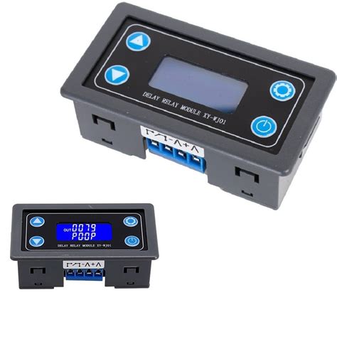 Lcd Dual Display Delay Timer Relay Module Led Ac With Temperature