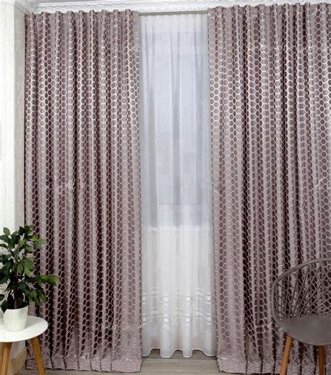 Комплект штор соти портьєри геометрія — ціна 3985 грн у каталозі Штори Купити товари для дому та
