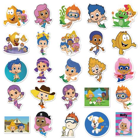 50ocs Bubble Guppies 1 Stickers Au Sticker World