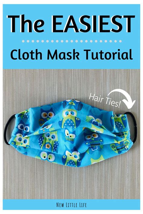 The Easiest Diy Cloth Face Mask Tutorial Beginner Sewing Cloth Face