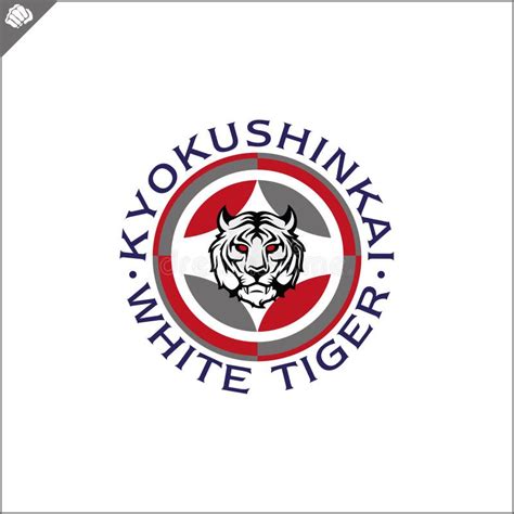 Emblem Of Kyokushin Karate Power Fist Vector Stock Illustration