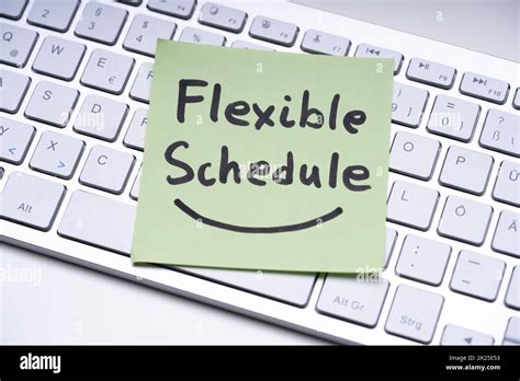 Flexible Work Schedule Concept Stock Photo Alamy