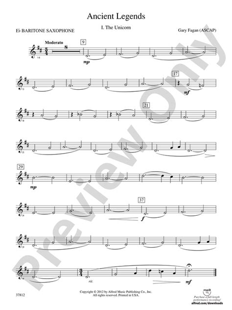Ancient Legends E Flat Baritone Saxophone E Flat Baritone Saxophone