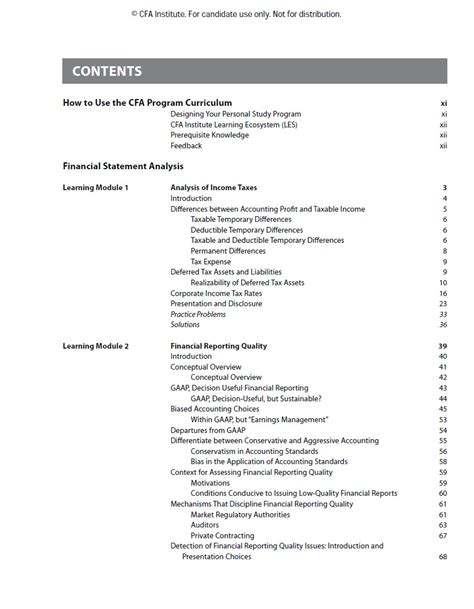 PDF CFA Level 1 2024 Volume 3 FINANCIAL STATEMENT ANALYSIS EQUITY INVESTMENTS 632 Pages