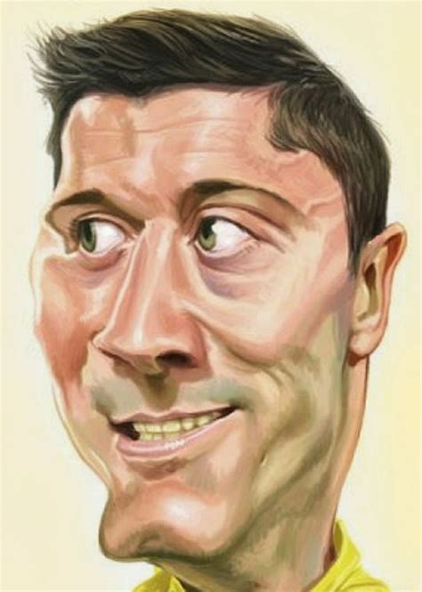 Robert Lewandowski Caricature Portrait Portrait Tattoo