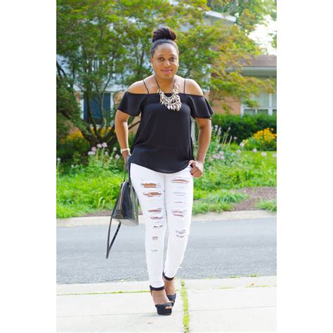 White Ripped Jeans Tailyfe