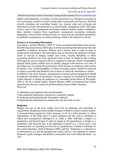 Solution Overview Of Management Accounting Techniques Studypool