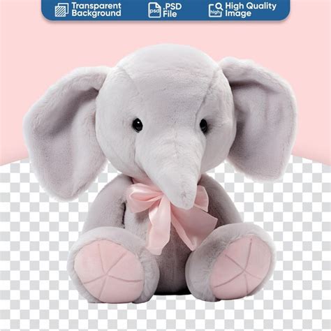 Premium Psd Plush Elephant Cute Stuffed Animal Toys