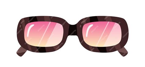 Premium Vector Fashion Rectangular Sunglasses With Thick Frame And