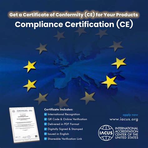 Compliance Certification Ce Iacus