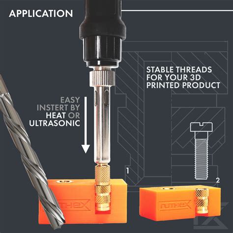 Ruthex Threaded Insert M3 100 Pieces 3djake International