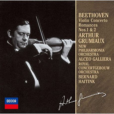 D Op Beethoven Violin Concerto Romances Nos Grumiaux