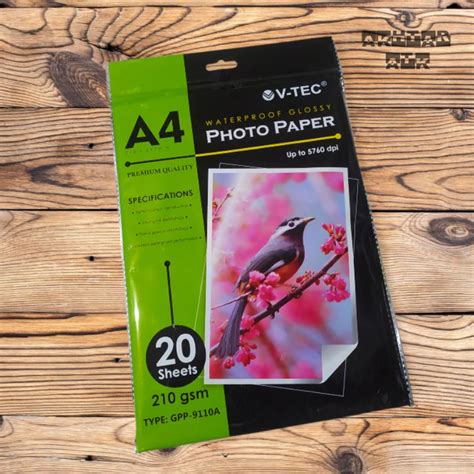 Jual Kertas Foto Kertas Photo V Tec Printech Enter Glossy Paper A Gsm Photo Paper