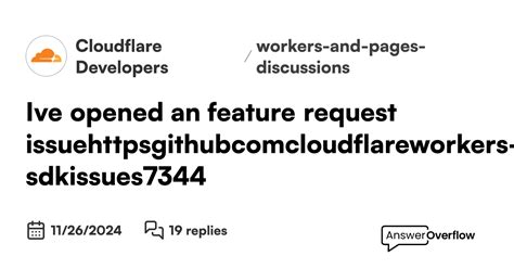 Ive Opened An Feature Request Issue Cloudflare