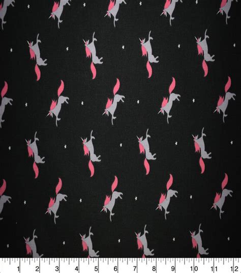 Unicorns And Dots On Pink Quilt Cotton Fabric By Quilters Showcase Joann