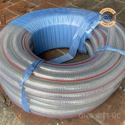Ống Nhựa Pvc Lõi Thép Phi 48mm Cuộn 50m Hàng Nhập Khẩu Cao Cấp Ống