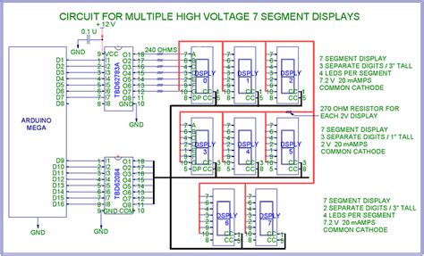 Troubleshooting SevSeg Library With 8 Displays Programming Arduino