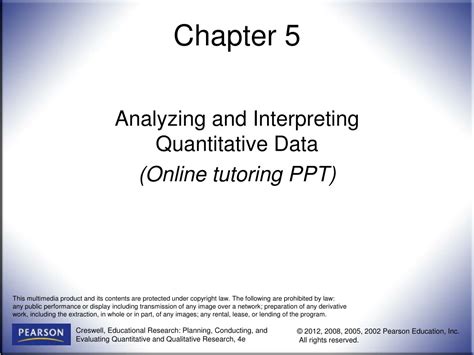 Ppt Chapter 5 Analyzing And Interpreting Quantitative Data