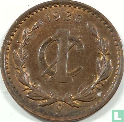 Mexico 1 Centavo 1938 KM 415 1938 Mexico LastDodo