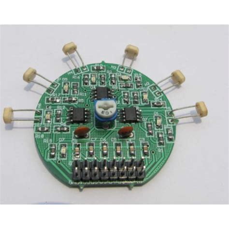 Channel Flame Analog Sensor Detection And Digital Dual Output Fire Extinguishing Robot L