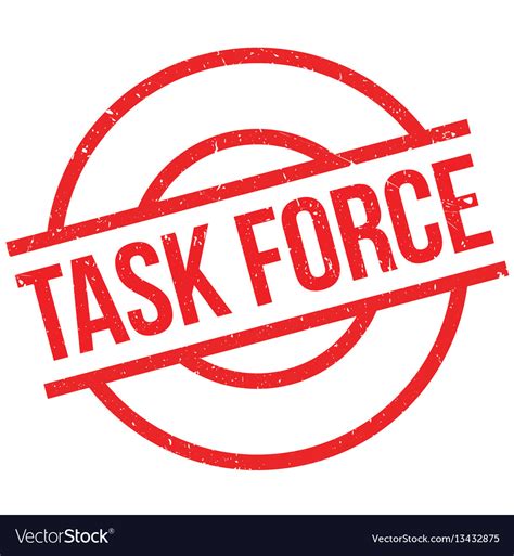 Task Force Rubber Stamp Royalty Free Vector Image