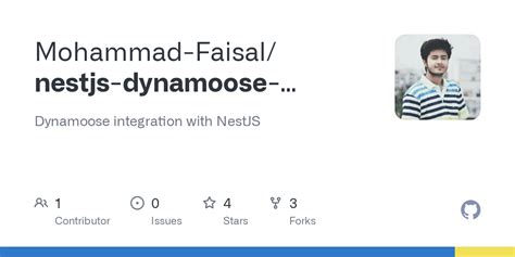 Github Mohammad Faisalnestjs Dynamoose Integration Dynamoose