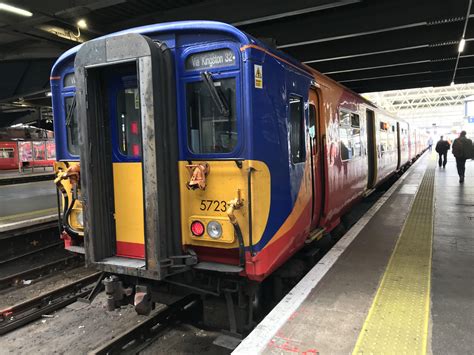 British Rail Class 455 Electric Multiple Unit Emu Train At London