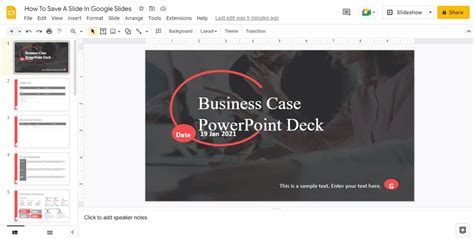 How To Save A Google Slide As An Image Google Slides Tutorial