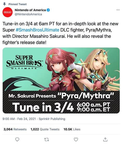The In Depth Look At Pyra And Mythra Will Be Shown On 3 4 This Is A