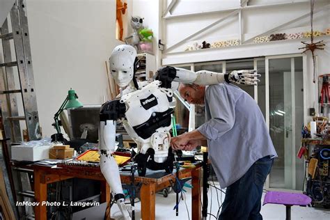 French Gael Langevin Brings 3d Printed Life Size Robot To Bucharest Technology Week Romania