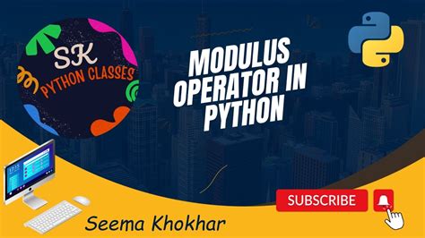 Modulus Operator In Pythonmodulus Operator In Python Youtube