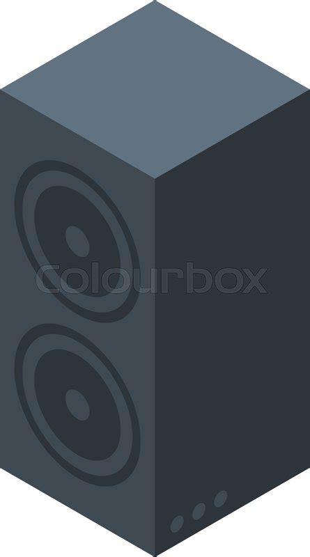 Speaker Bass Icon Isometric Of Stock Vector Colourbox