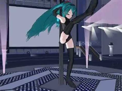 Mmd Miku S Pole Dance Dance Youtube