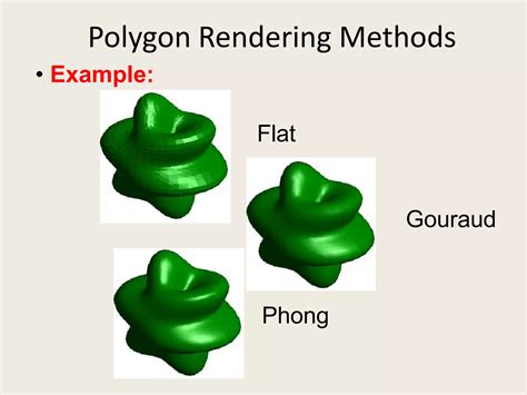 Illumination Models And Shading Pptx 3 D Graphics Computer Software