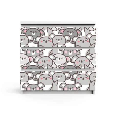 Aufkleber MALM Koala Und Panda Sticker Haus De