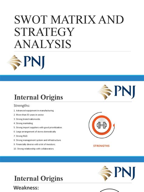 Swot Matrix And Strategy Anaylsis Pdf
