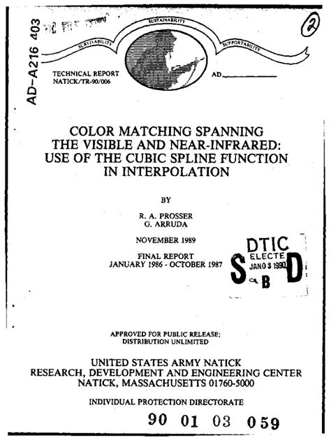Fillable Online Color Matching Spanning The Visible And Near Infrared