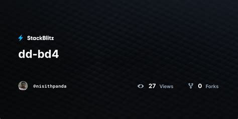 Dd Bd4 Stackblitz