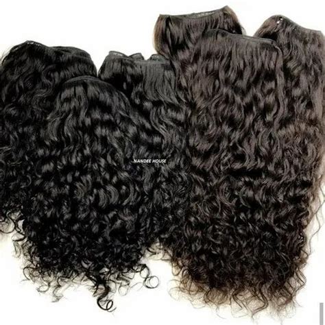 Black Cuticle Aligned Indian Curly Human Hair At Rs 3901pack In