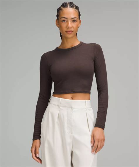 Lightweight Long Sleeve Crop Tops Lululemon
